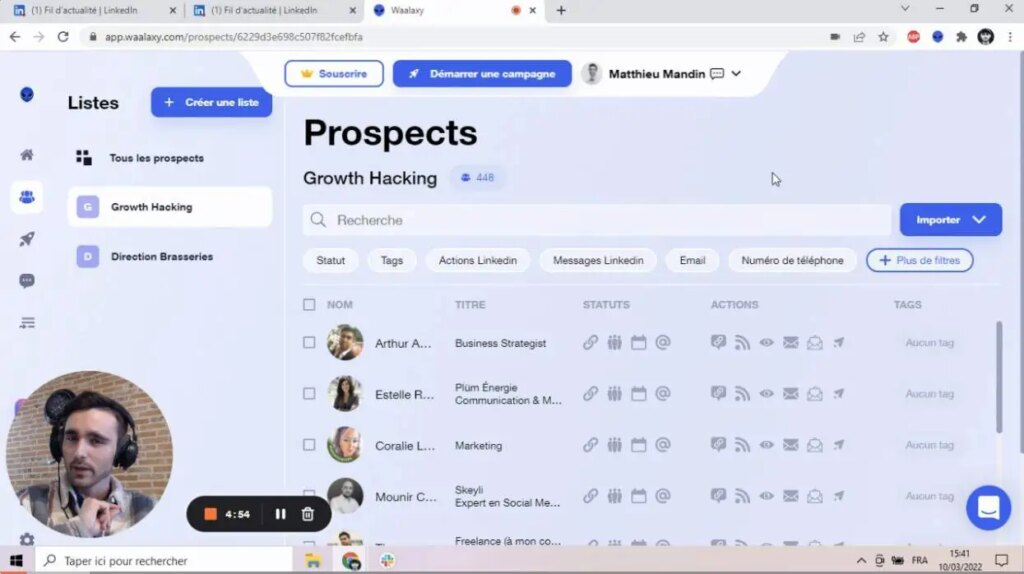 How do I use Waalaxy with Mirrorprofiles?