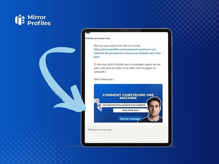 How do I add a hyperlink to a Linkedin message?